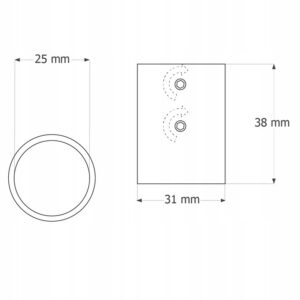 Seinakandur SMART (kraeta) ümarale riidepuu torule Ø25 mm, teras ...